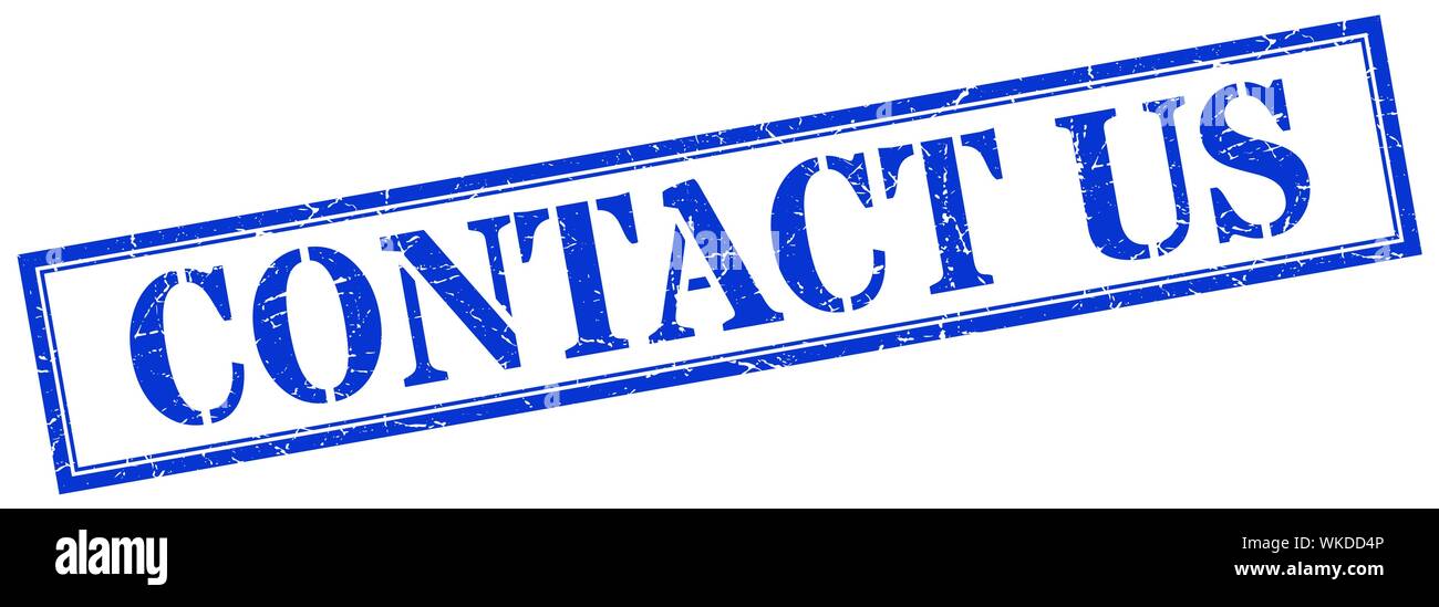 Contact us stamp square hi-res stock photography and images - Alamy