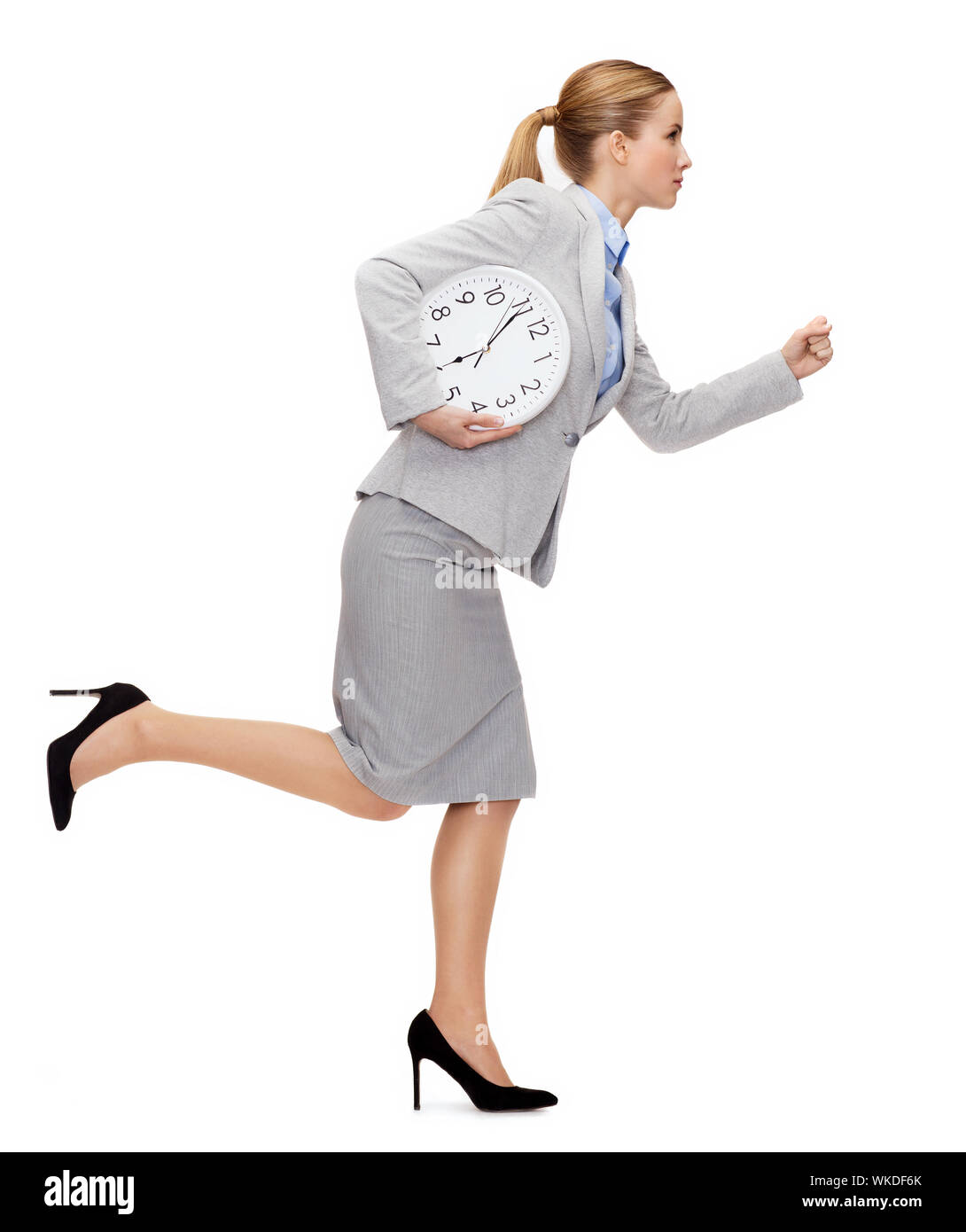 Clock running fast Cut Out Stock Images & Pictures - Alamy