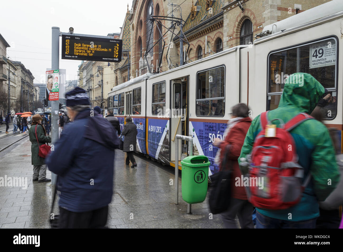 Market street tram stop hi-res stock photography and images - Alamy