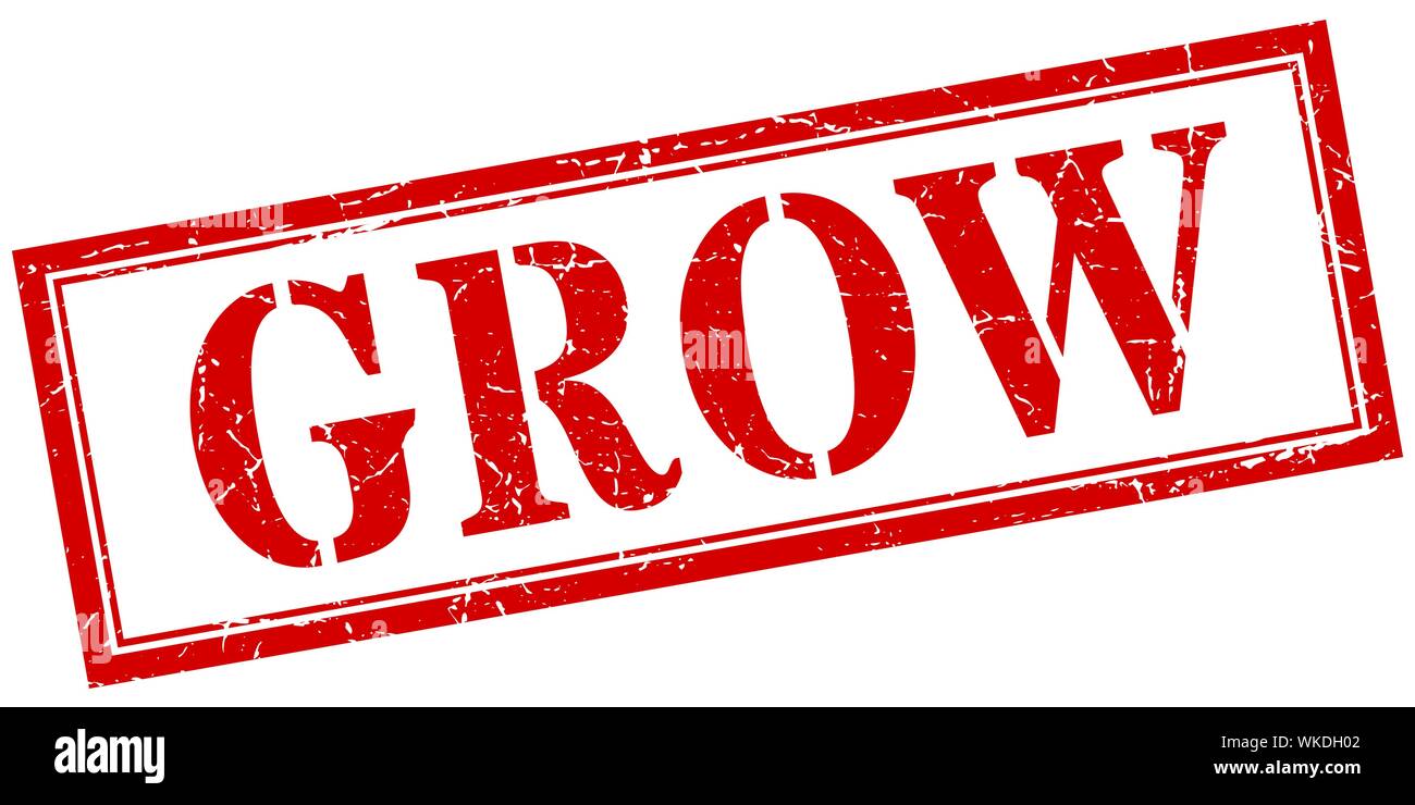 grow stamp. grow square grunge sign. grow Stock Vector Image & Art - Alamy