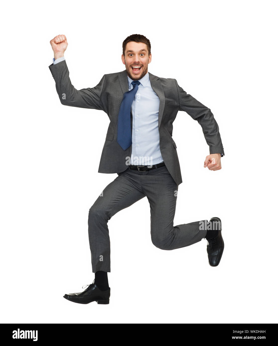 Run arms raised man Cut Out Stock Images & Pictures - Alamy