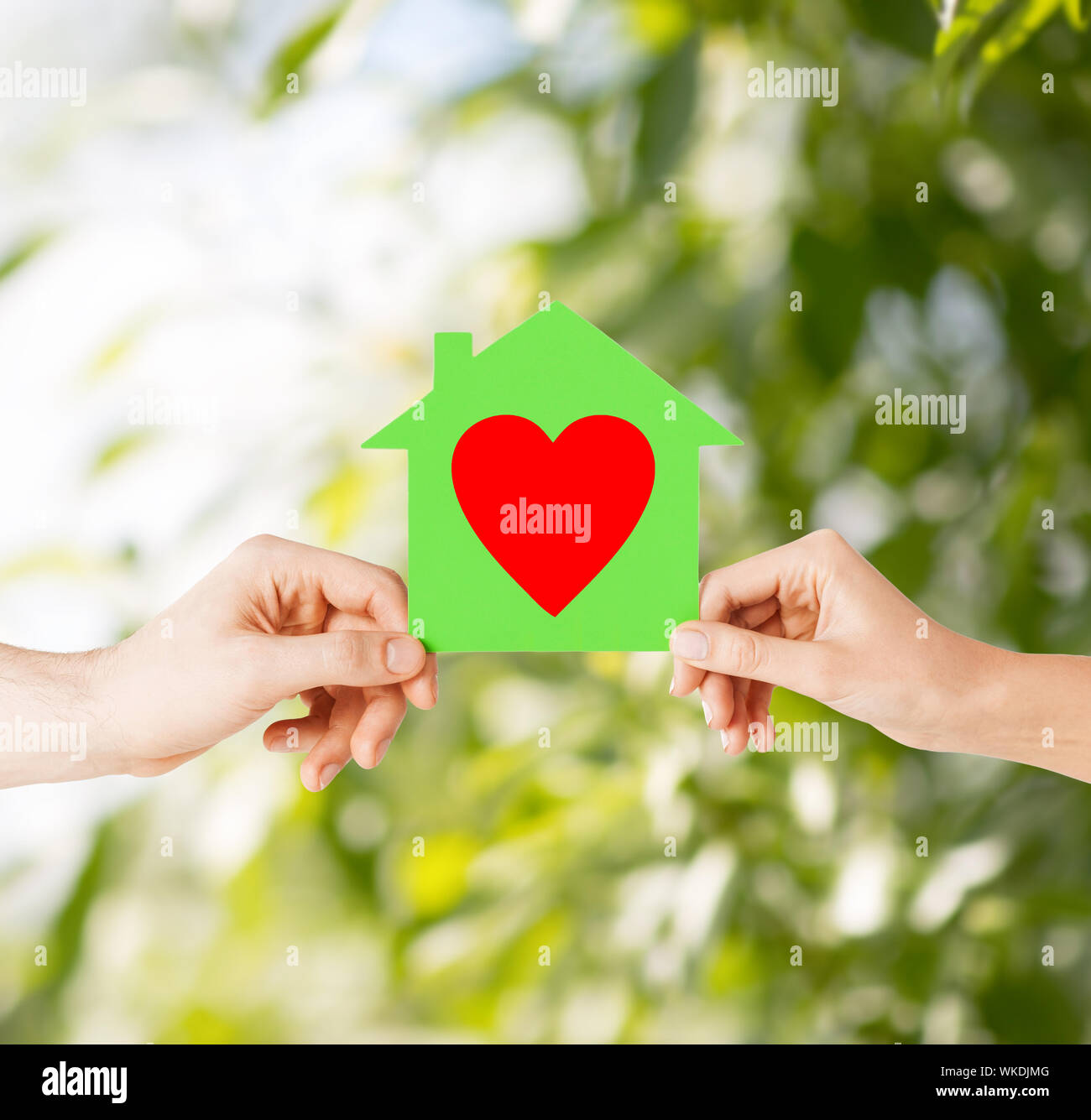 charity, real estate and family home concept - isolated picture of male ...