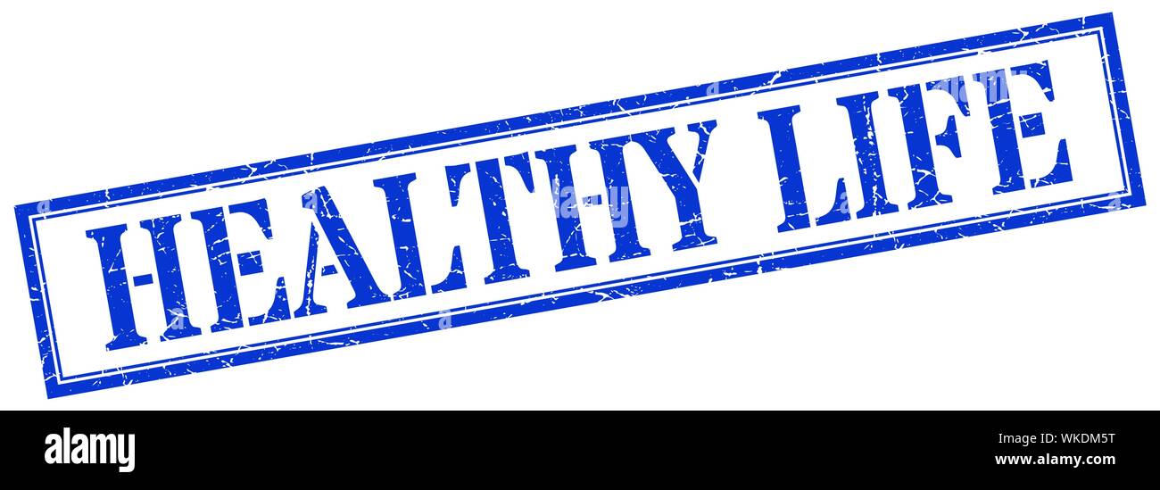 healthy life stamp. healthy life square grunge sign. healthy life Stock ...