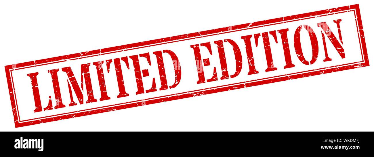 limited edition stamp. limited edition square grunge sign. limited ...