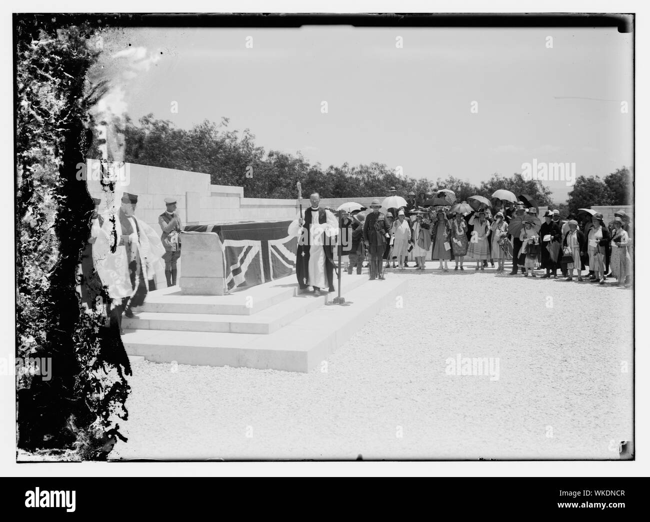 Jerusalem war cemetery dedication Stock Photo - Alamy