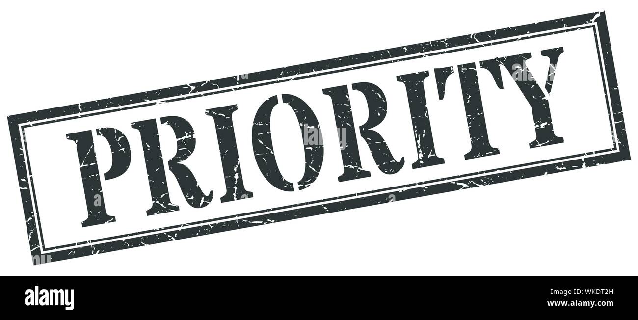 priority stamp. priority square grunge sign. priority Stock Vector ...