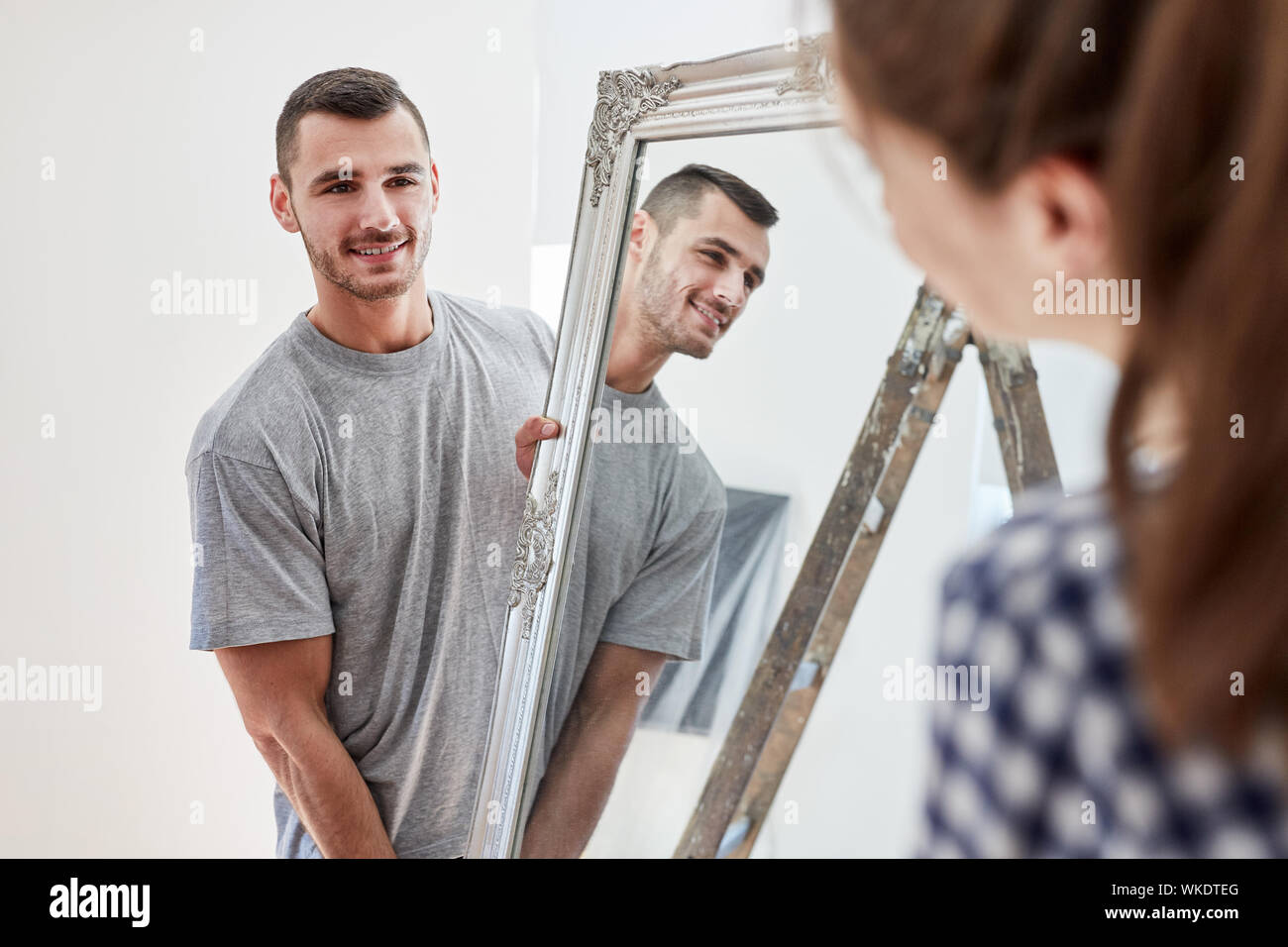 Carrying a mirror hi-res stock photography and images - Alamy