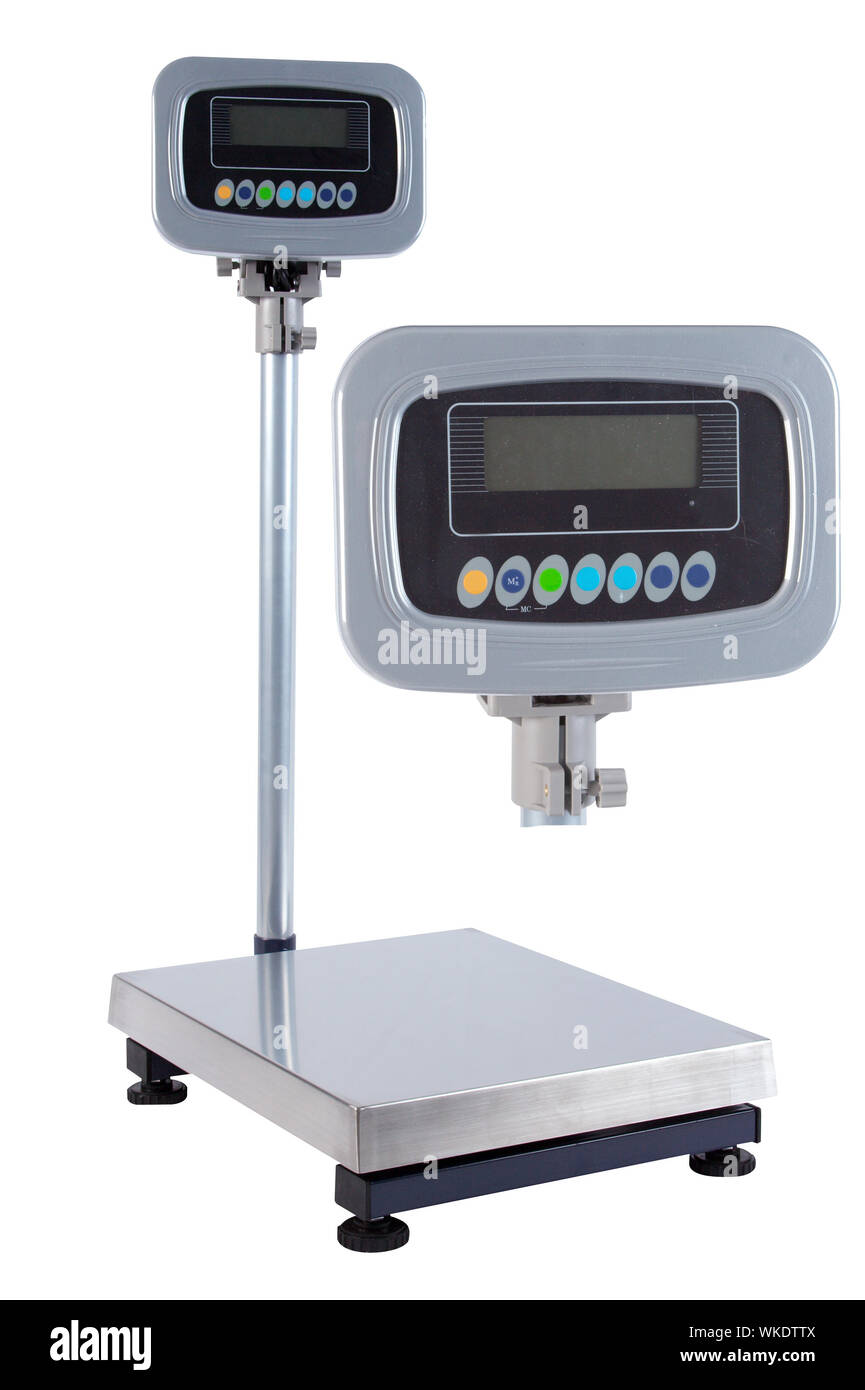 Balance, this necessary equipment at weighing the goods Stock Photo - Alamy