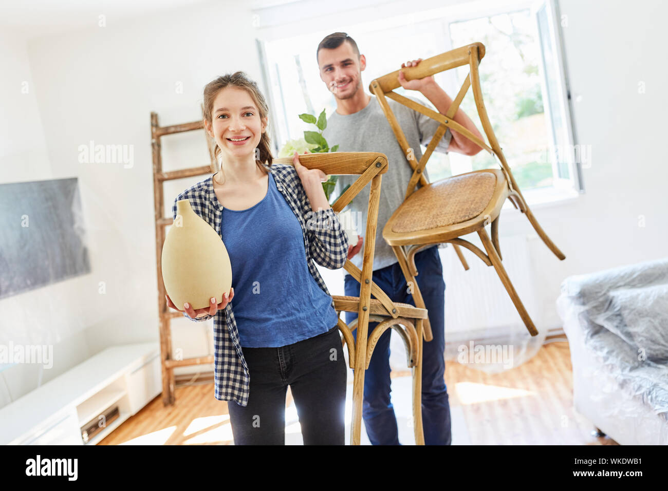 Setting up set hi-res stock photography and images - Alamy