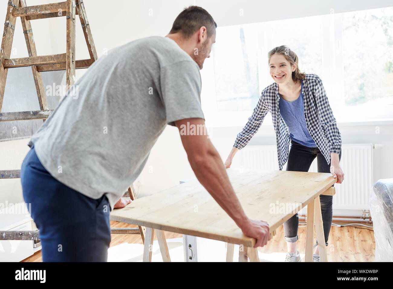 Move table hi-res stock photography and images - Alamy