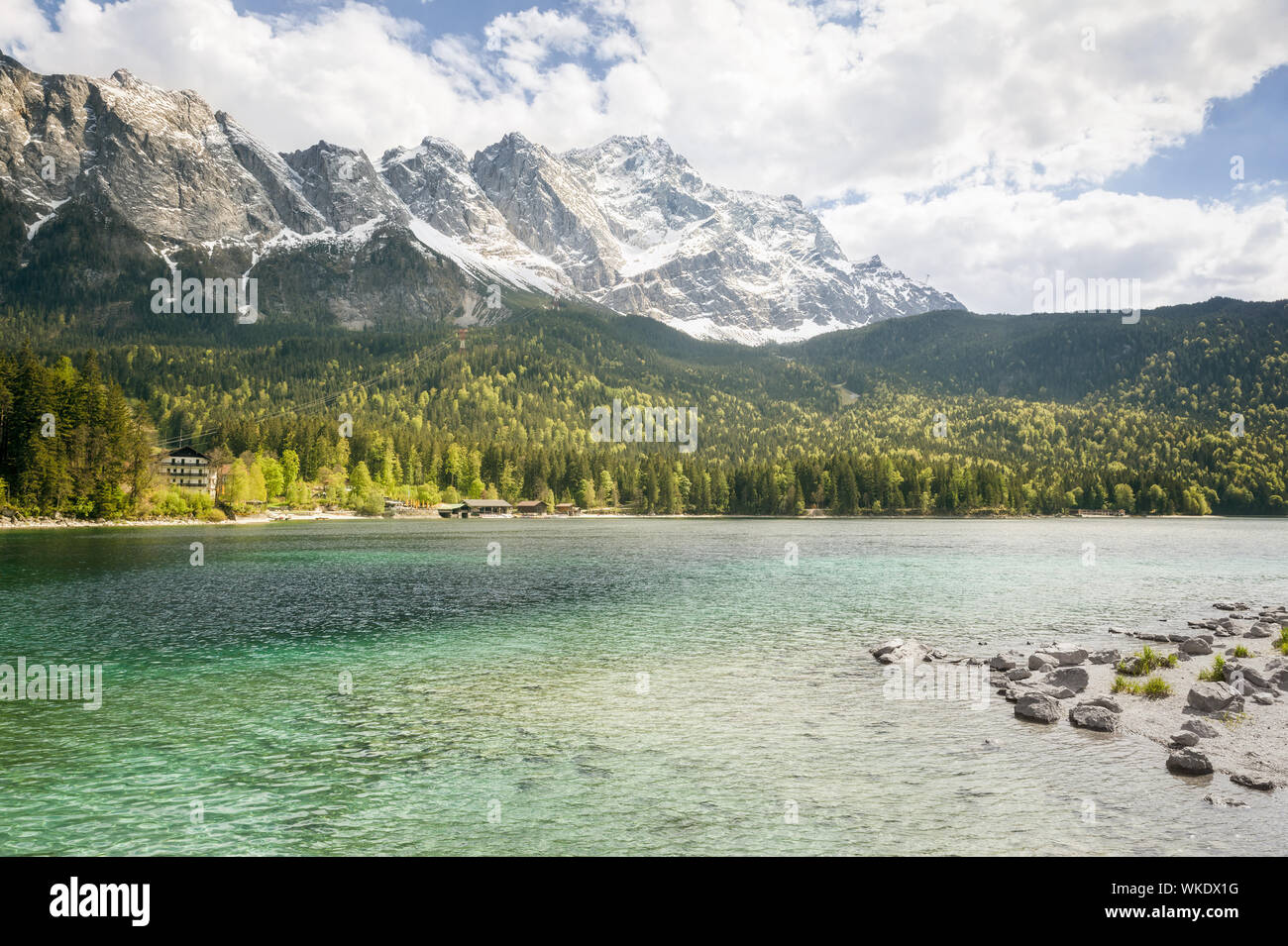Panorama image zugspitze water hi-res stock photography and images - Alamy
