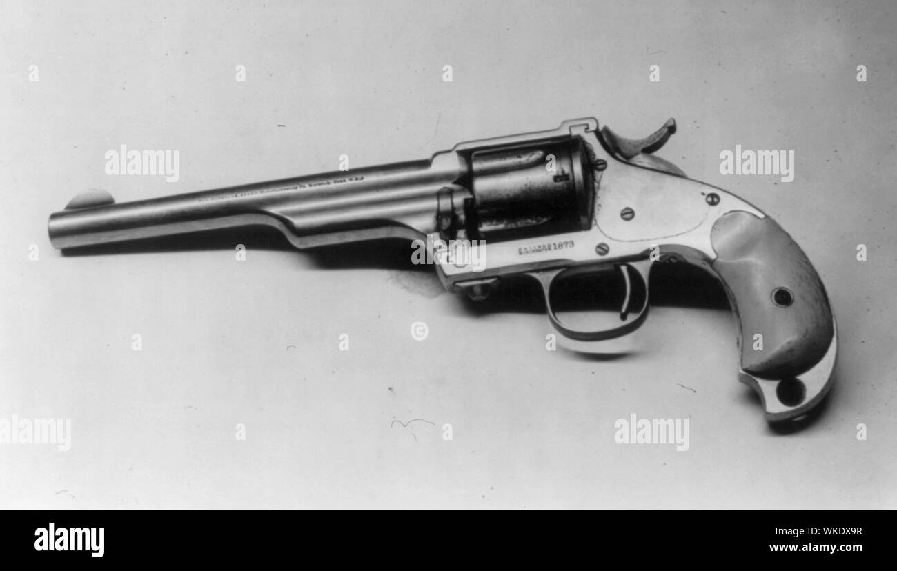 Jesse James; his 44 Hopkins & Allen pistol, 1873 model Stock Photo - Alamy