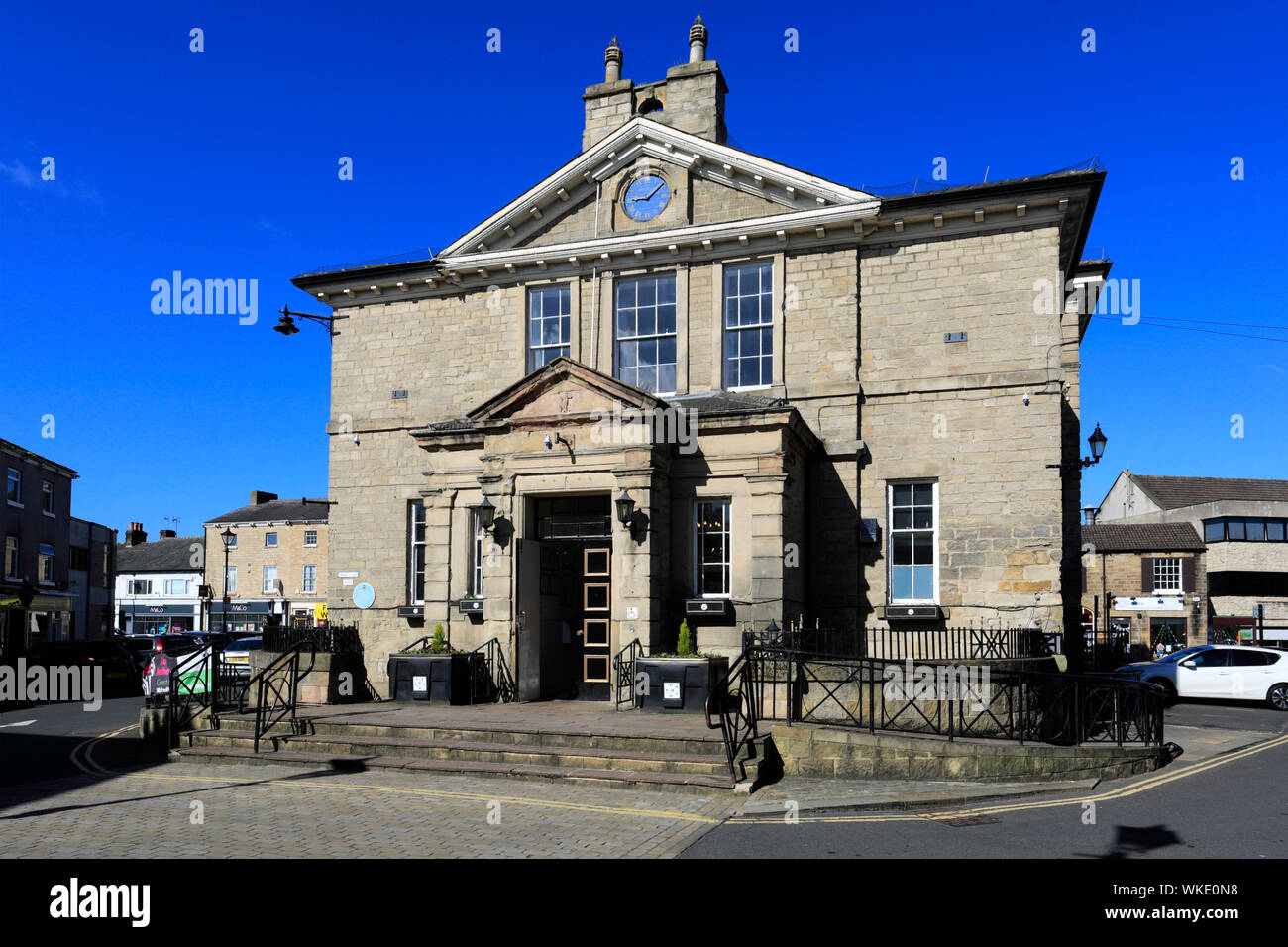 The town hall building, Wetherby town, North Yorkshire, England, UK ...