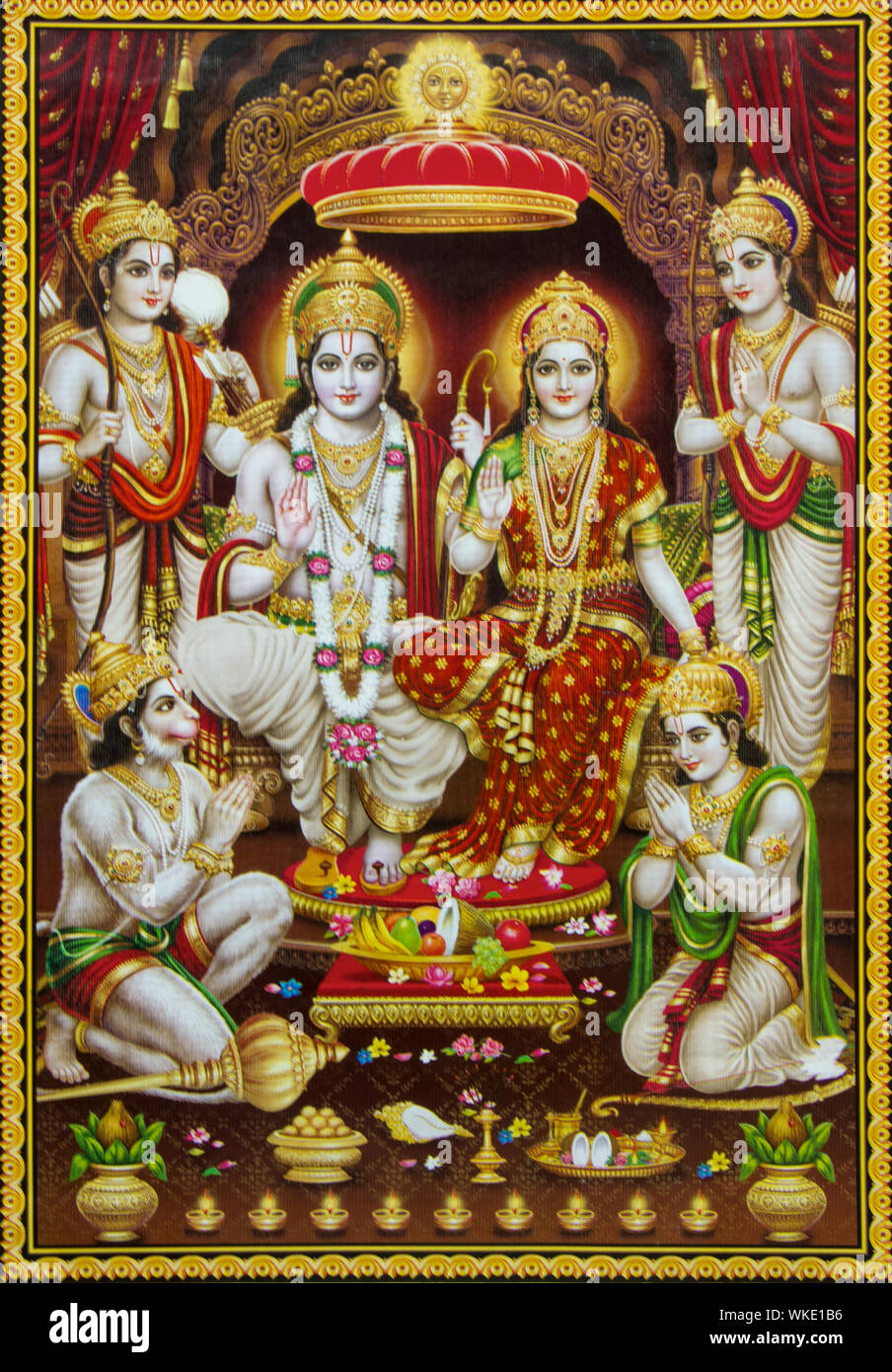 Poster of Indian god Stock Photo - Alamy