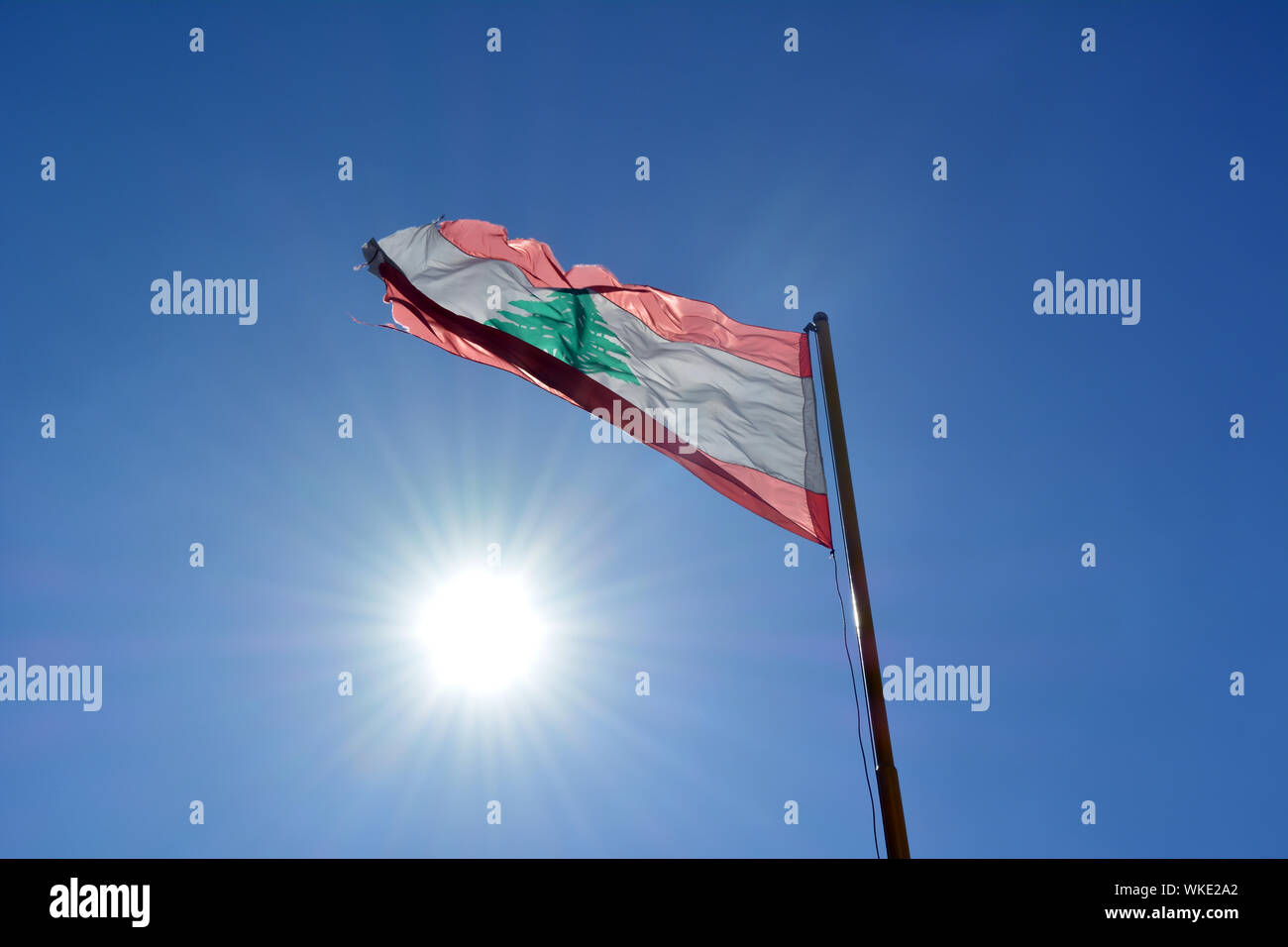 Lebanese flag sun hi-res stock photography and images - Alamy