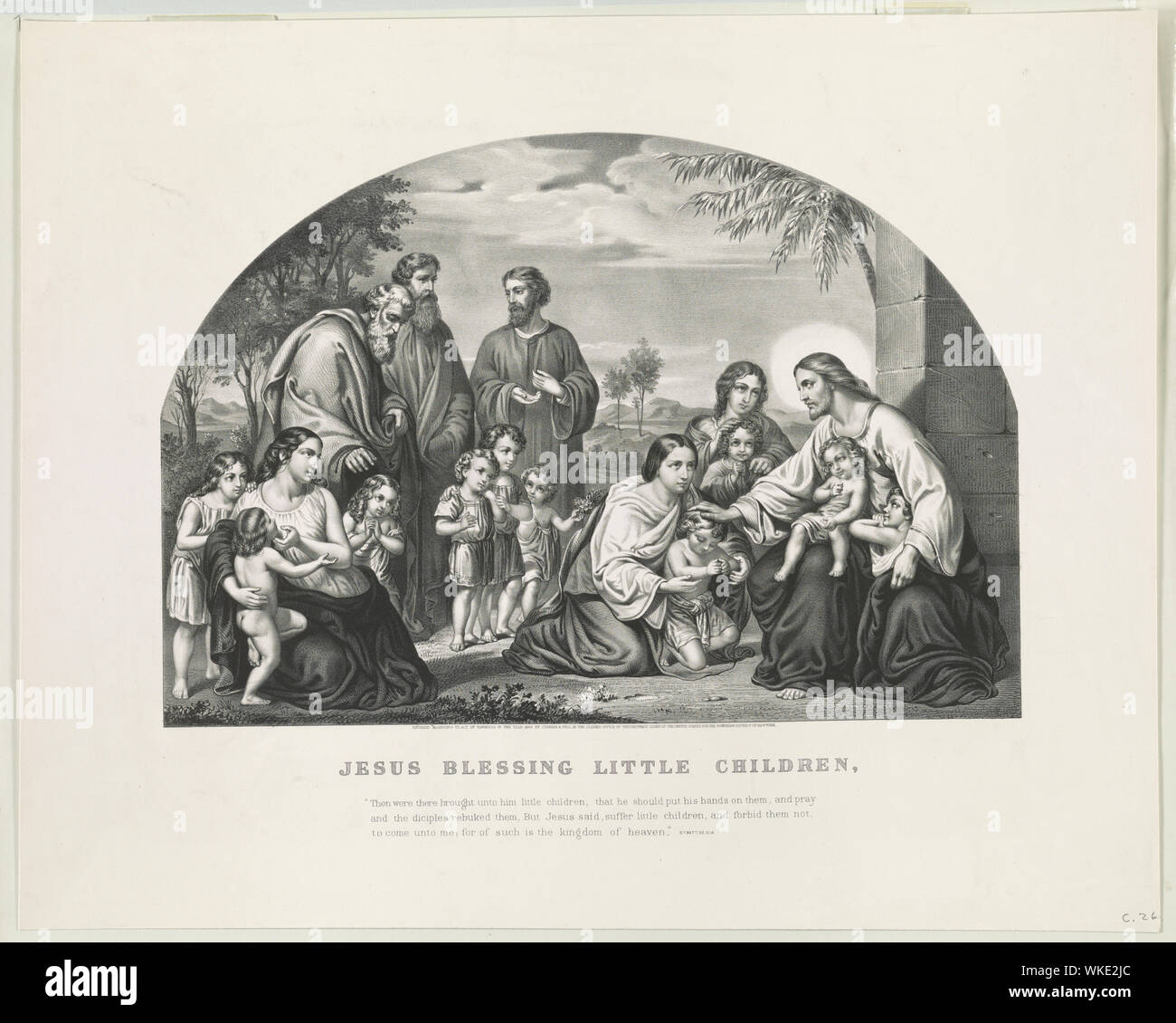 Jesus blessing little children Stock Photo - Alamy Jesus blessing little children Stock Photo - Alamy