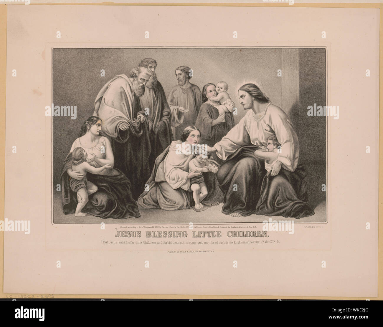 Jesus Blessing The Children High Resolution Stock Photography and ...