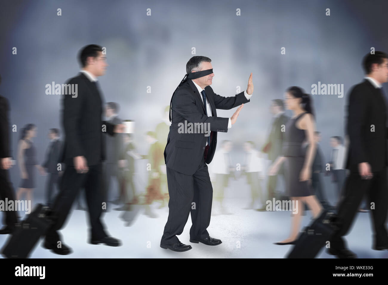 Blindfold Walking High Resolution Stock Photography and Images - Alamy