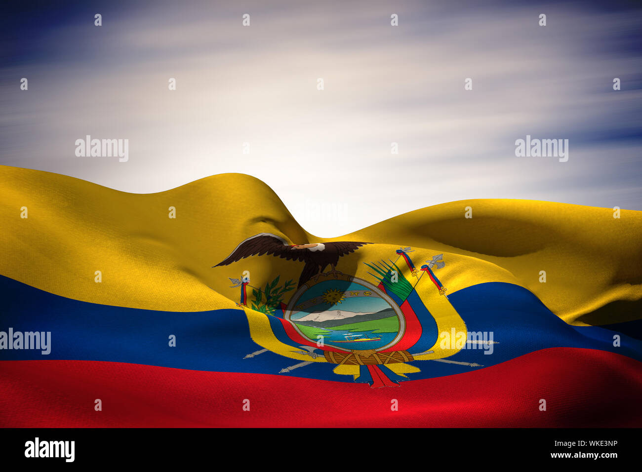 Ecuador flag waving hi-res stock photography and images - Alamy