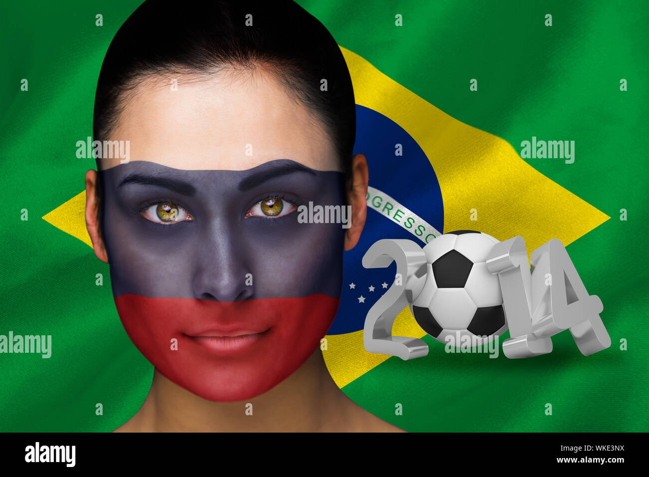 Face paint world cup hi-res stock photography and images - Alamy