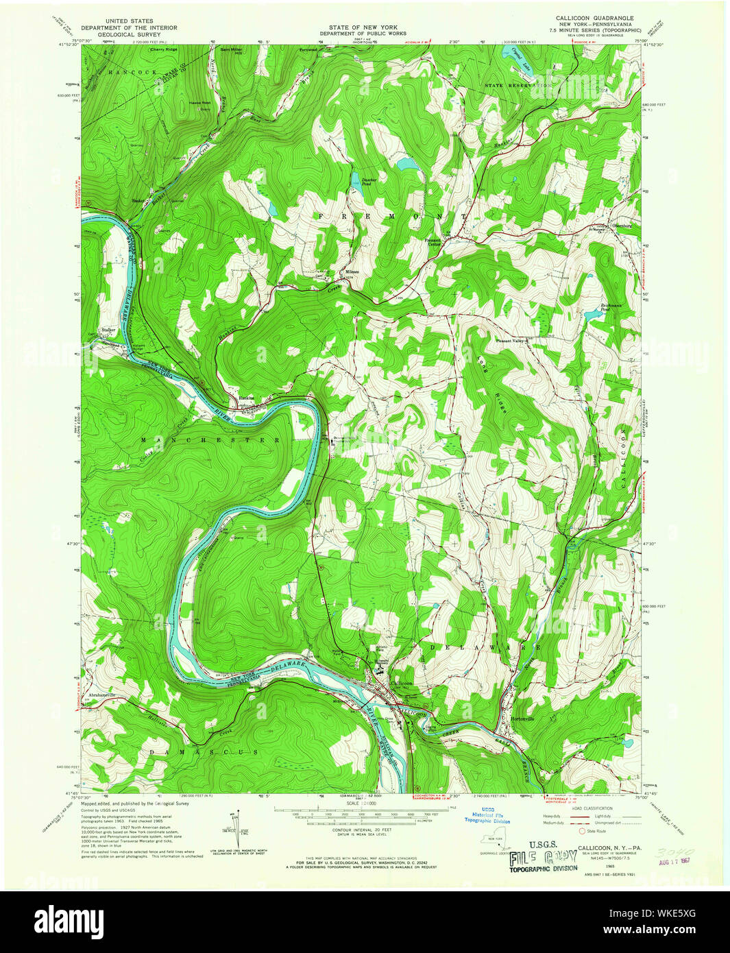 Map of callicoon hi-res stock photography and images - Alamy