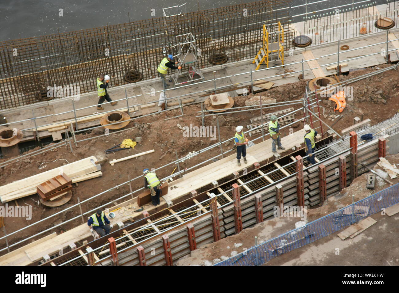 Construction of tower foundations hi-res stock photography and images ...