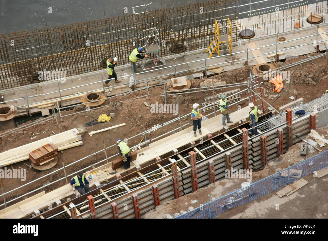 Construction Structural Work Foundations Stock Photos & Construction ...