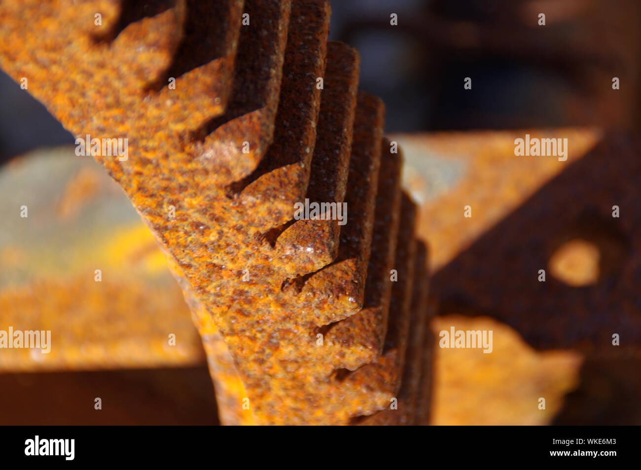 A rusty gear wheel in old, corroded mechanism Stock Photo - Alamy