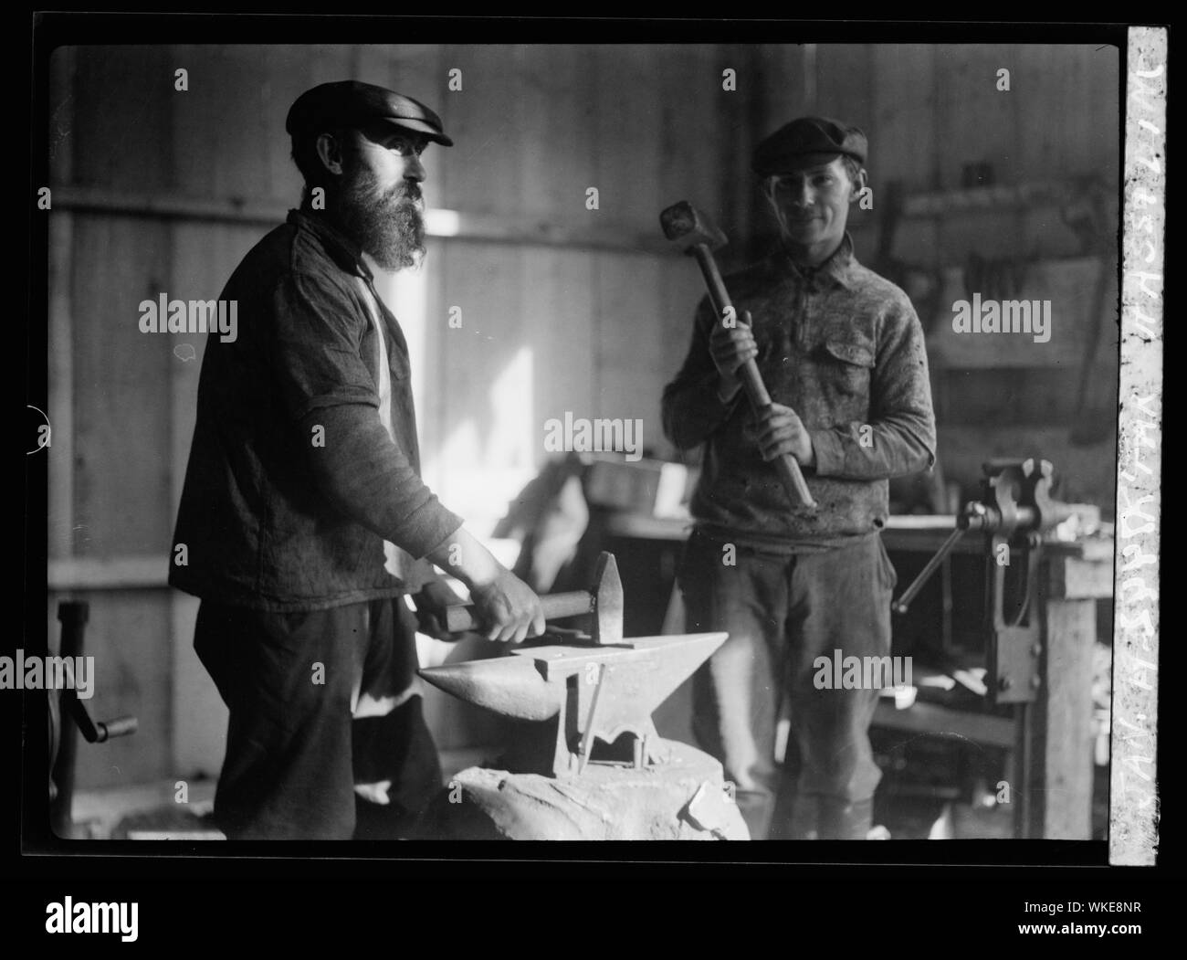 Jewish colonies. K'far Hassidim, blacksmith shop Stock Photo - Alamy