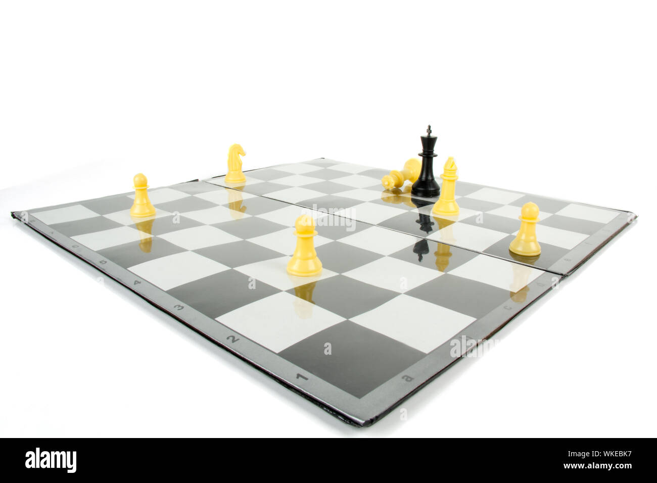 White queen and defeated black king hi-res stock photography and images ...