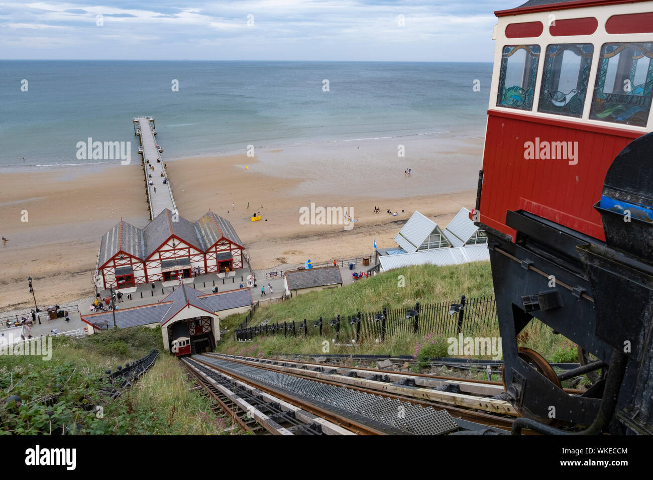 The Saltburn Cliff Lift at Saltburn-by-the-Sea, United Kingdom Stock ...