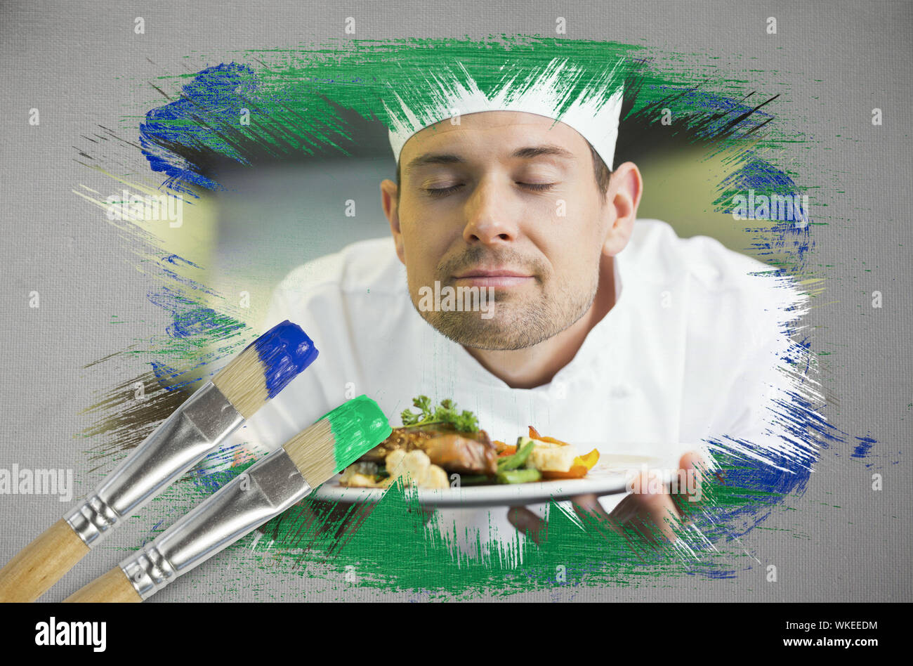 Chef smelling champagne hi-res stock photography and images - Alamy