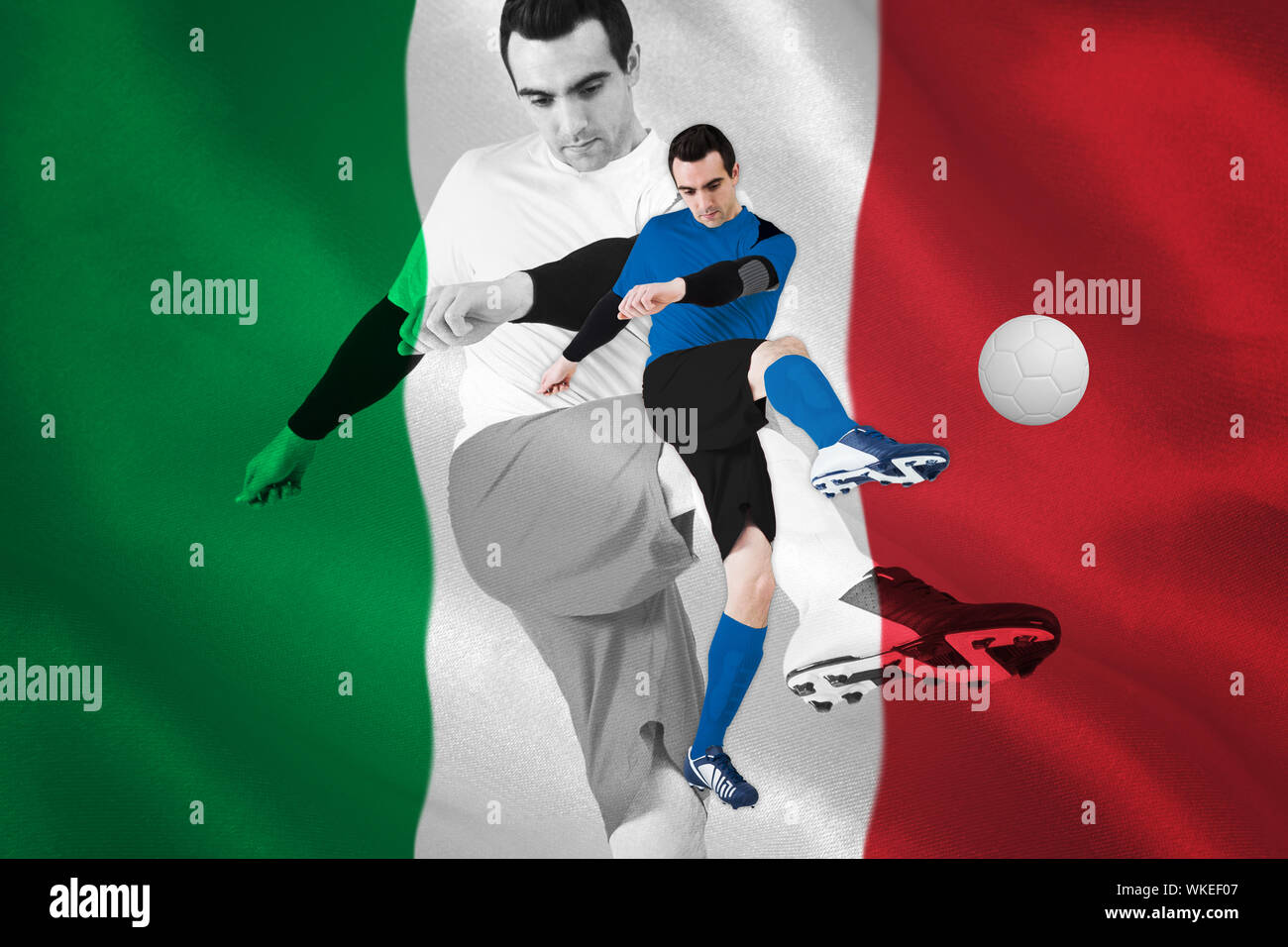 Italian football player kicking ball hi-res stock photography and ...