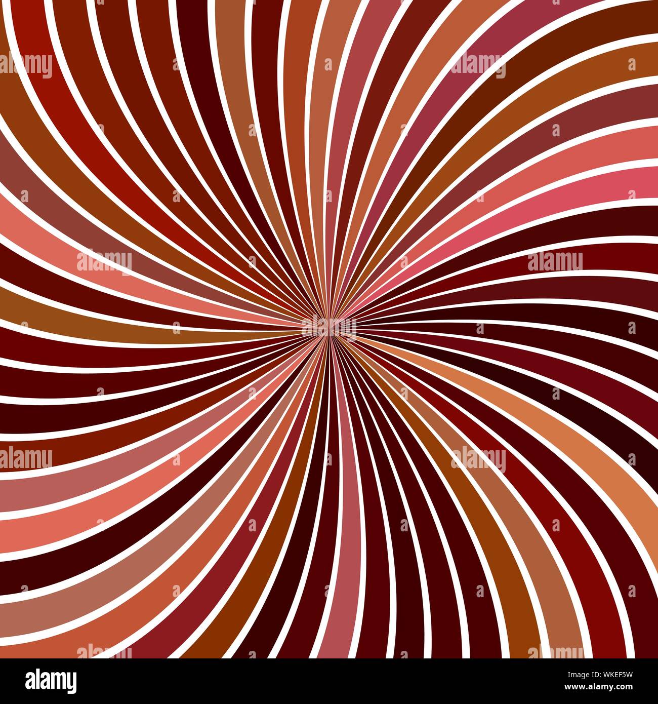 Brown Hypnotic Abstract Spiral Ray Burst Stripe Background Vector