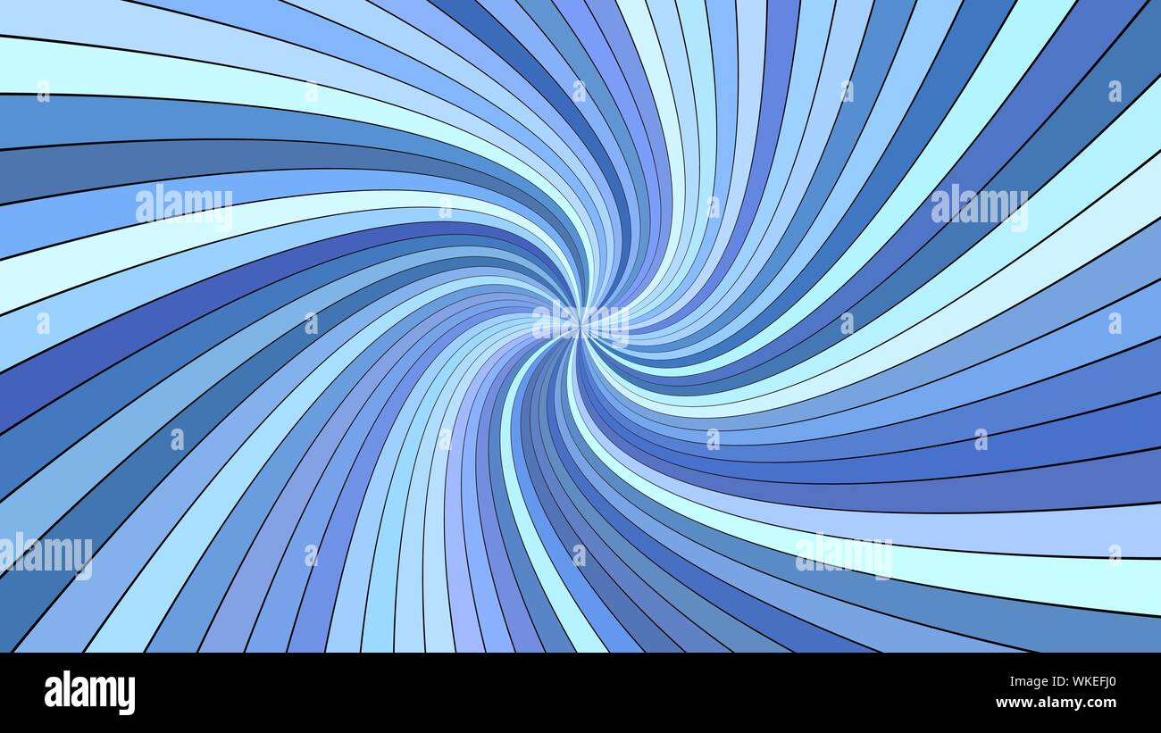Blue Abstract Hypnotic Spiral Ray Burst Stripe Background Vector