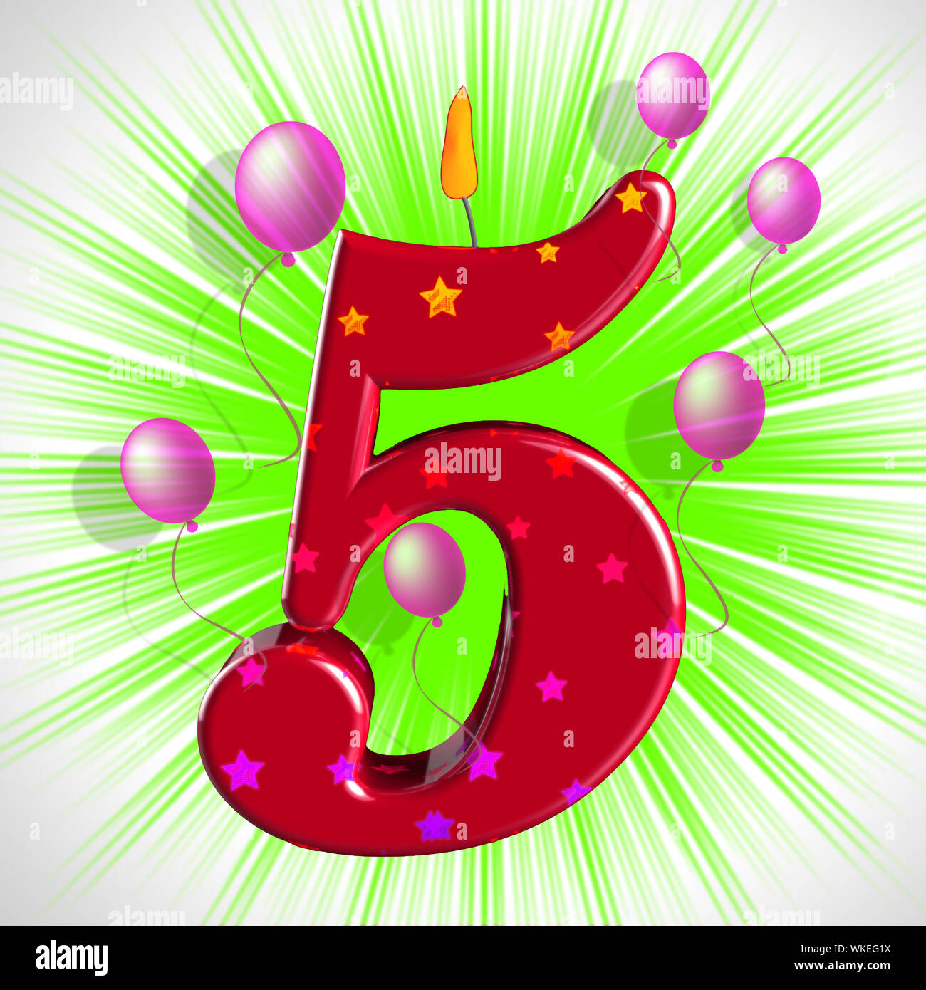 5th birthday cake hi-res stock photography and images - Alamy
