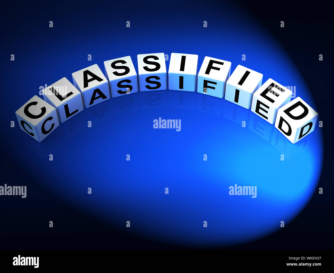 Classified Dice Showing Top Secret Confidential And Restricted Access ...