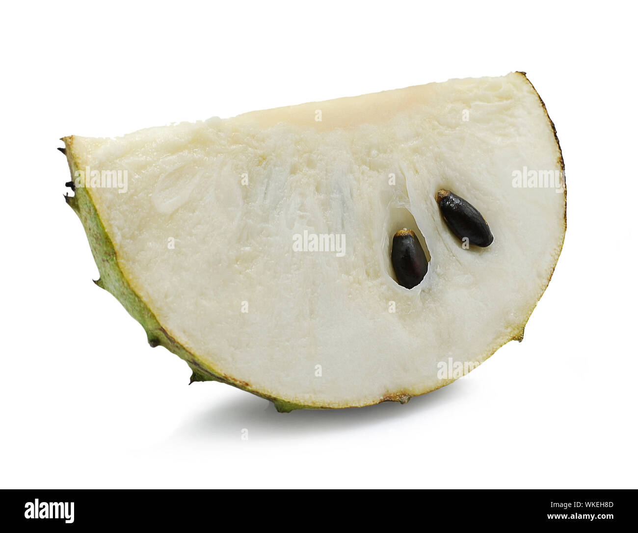 Soursop, Prickly Custard Apple isolated on white Stock Photo - Alamy