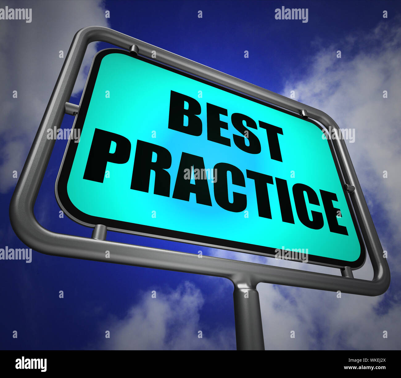 Best Practice Signpost Indicating Better and Efficient Procedures Stock ...