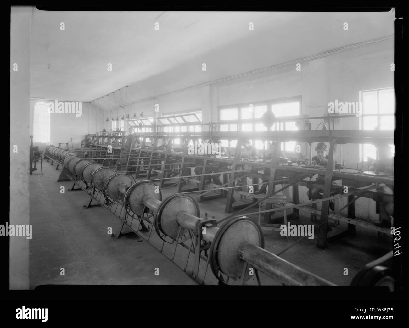 Line of machines Black and White Stock Photos & Images - Alamy