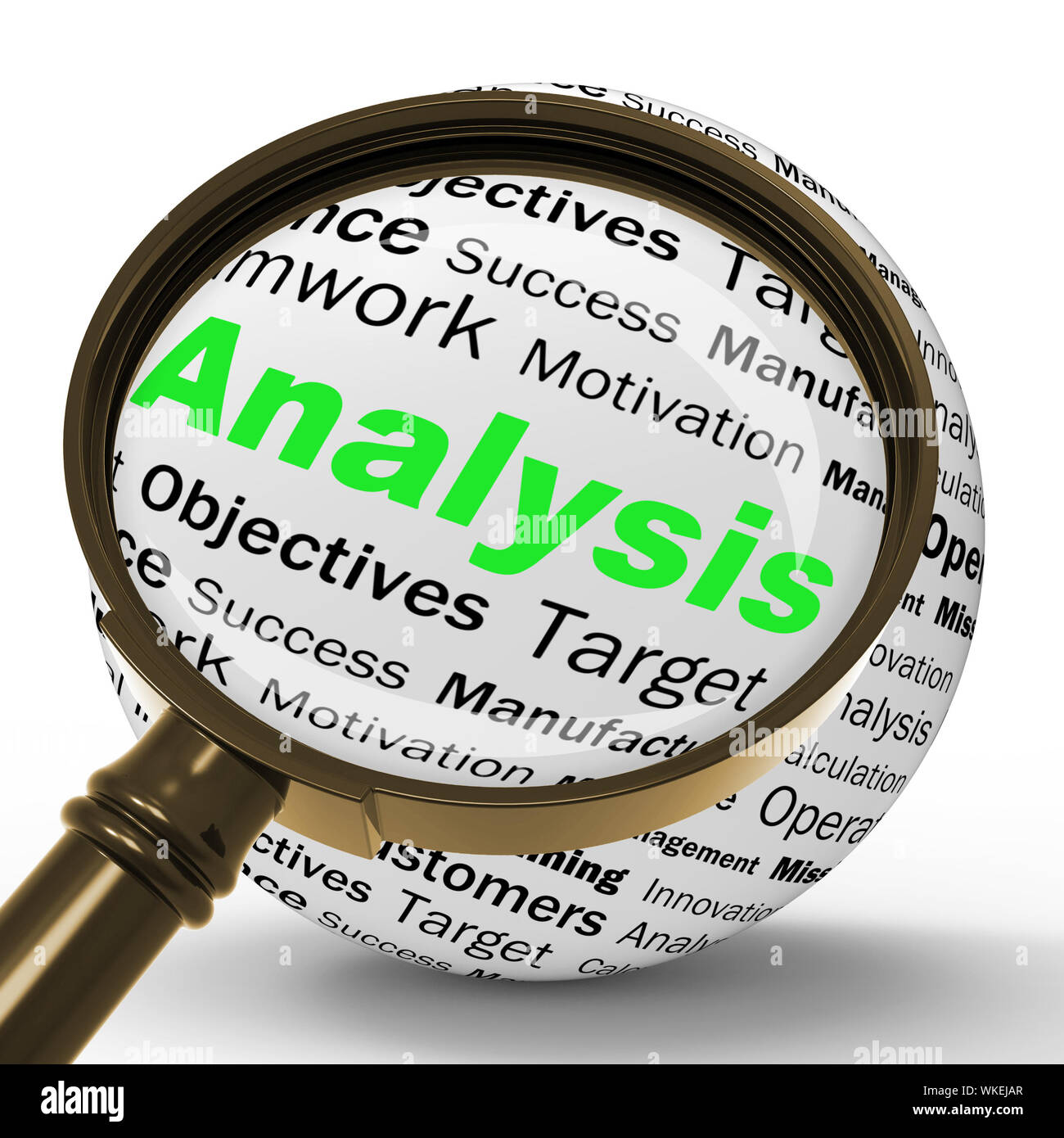Analysis Magnifier Definition Showing Exhaustive Examination Or ...
