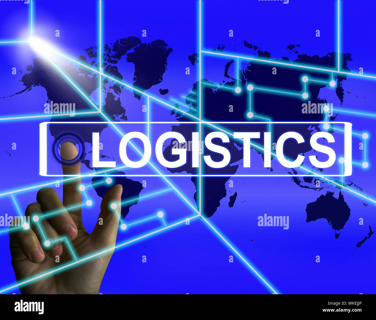 Logistics Screen Indicating Logistical Strategies and International ...