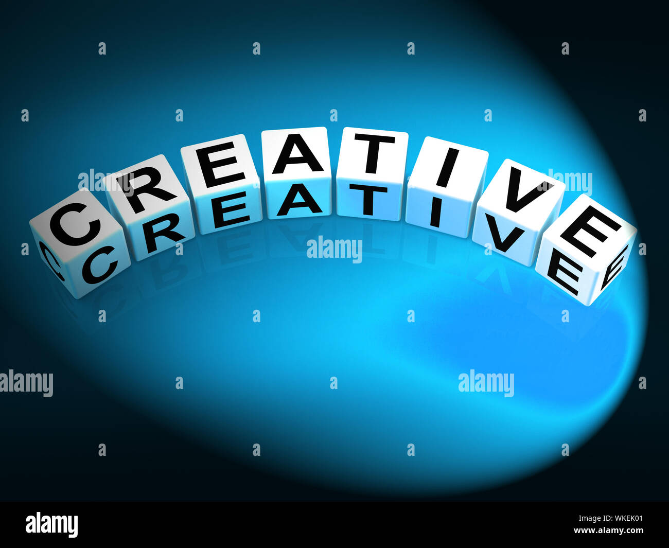 Creative Dice Meaning Innovative Inventive and Imaginative Stock Photo ...