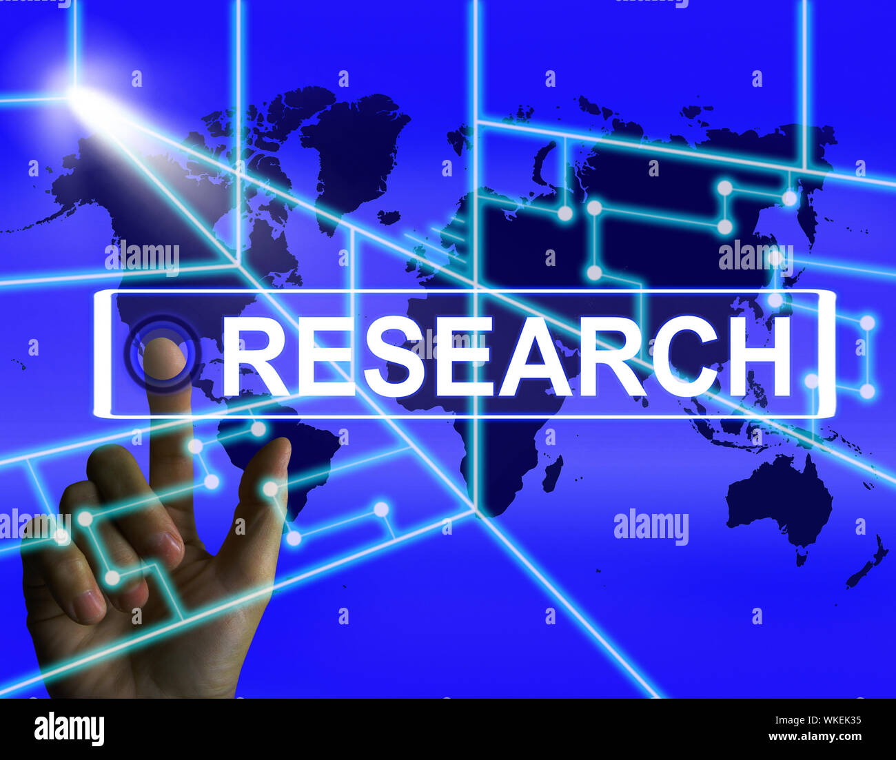 Research map representing internet hi-res stock photography and images ...