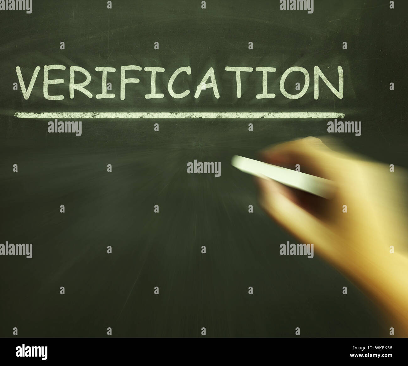 Verification Blackboard Showing Proof Confirmation And Endorsement ...