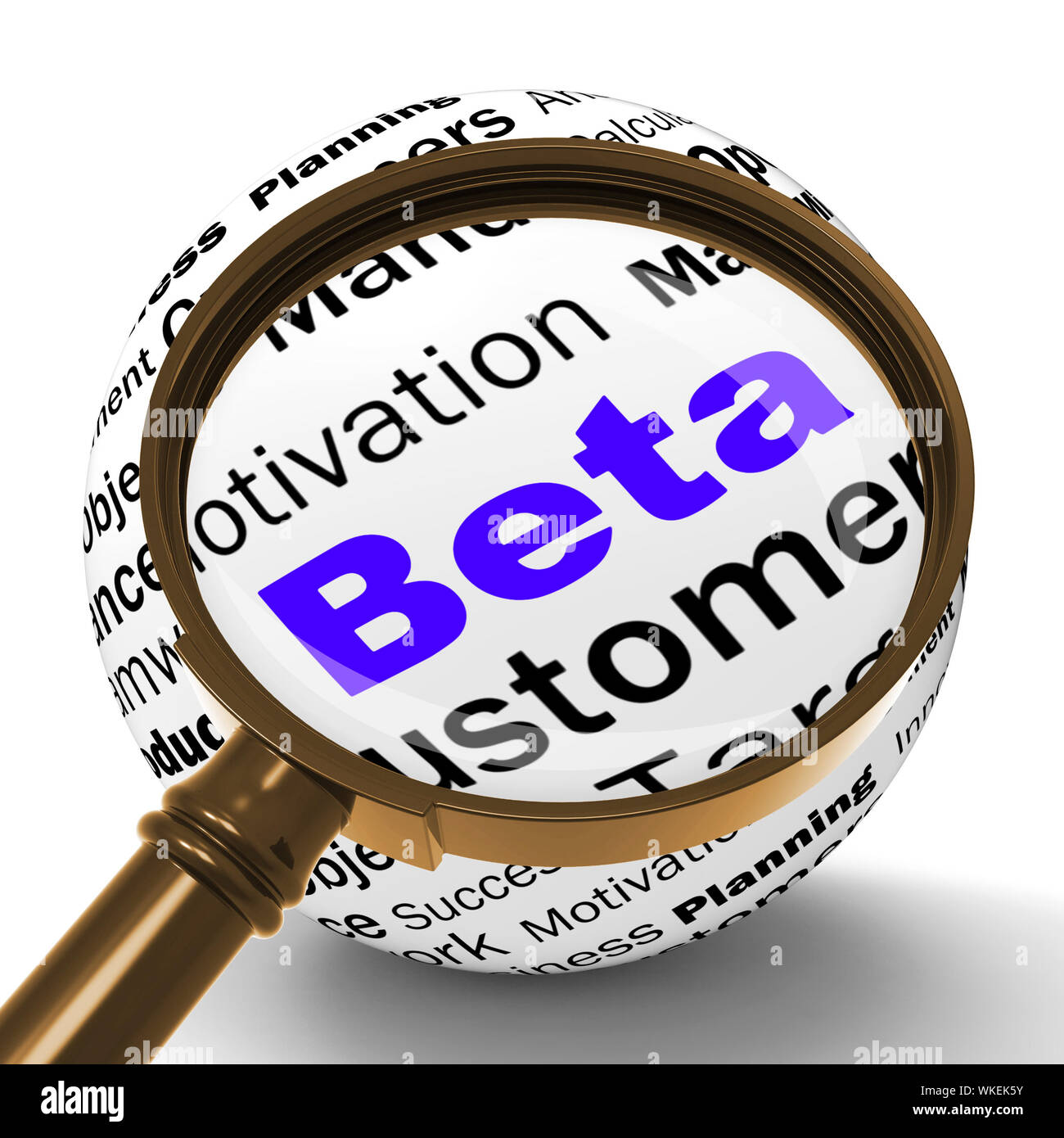 Beta Magnifier Definition Showing Trial Version Demo Or Testing Stock ...