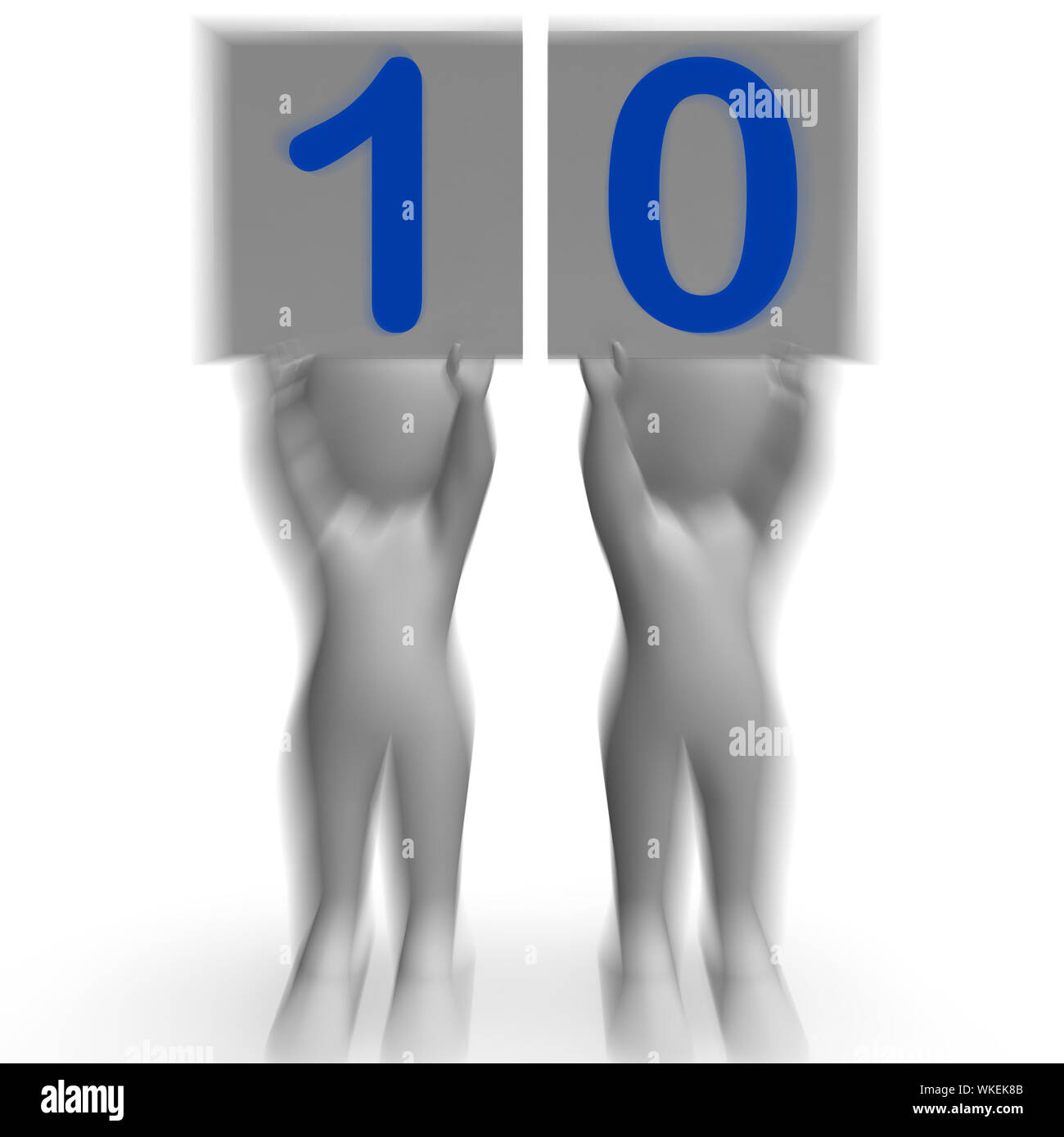 Number ten sign judge hi-res stock photography and images - Alamy