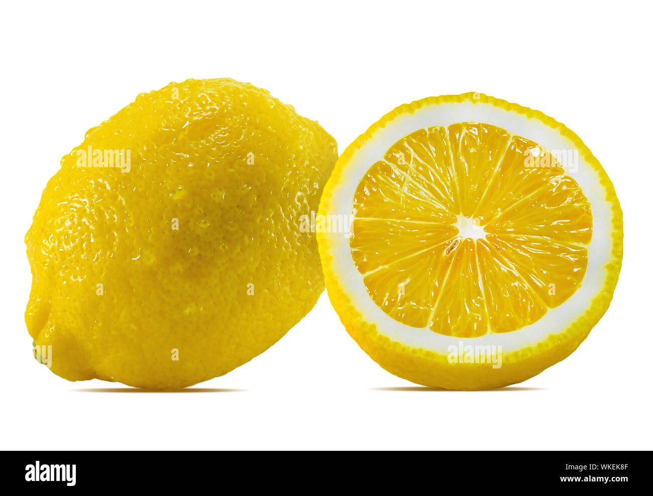 Lemon fruit isolated on white background Stock Photo - Alamy