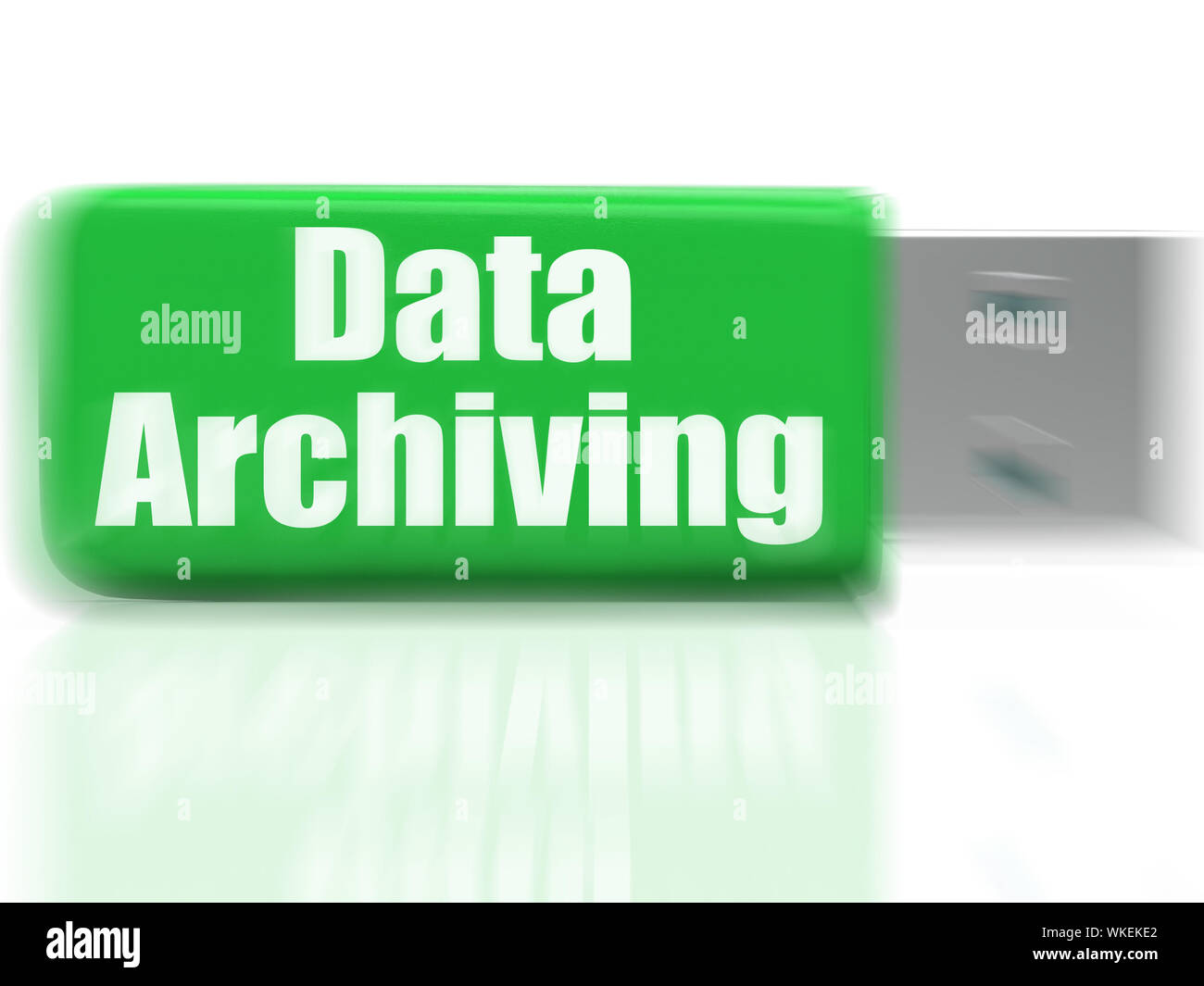 Data Archiving USB drive Showing Files Organization Storing And ...