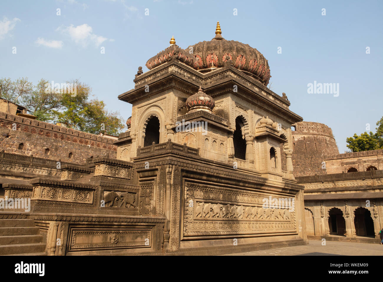 Ahilya fort maheshwar india hi-res stock photography and images - Alamy